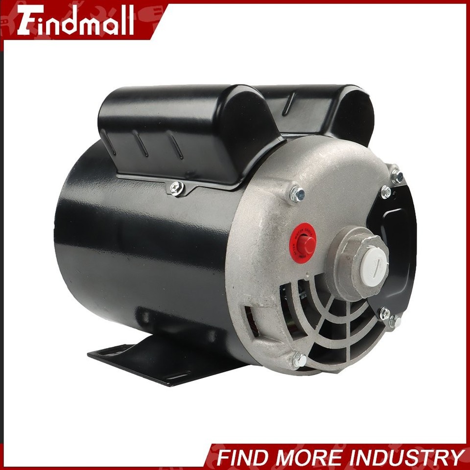 Findmall 3.7 HP 3450RPM Electric Motor Compressor Duty 56 Frame 1 Phase ...