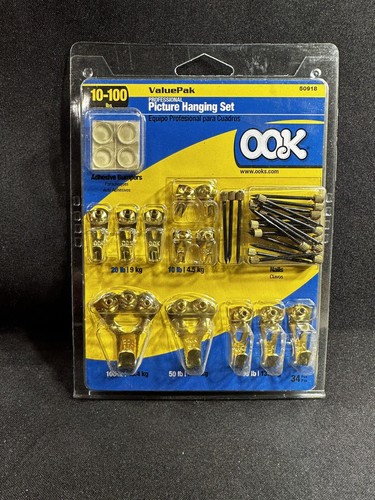 Ook Brass-Plated Assorted Picture Hanging 34 Piece Kit | eBay