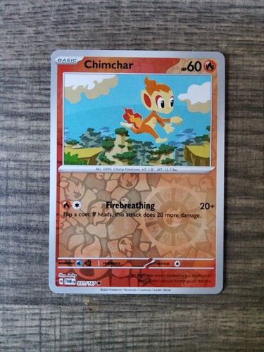 Chimchar 031/167 Reverse Holo Pokemon TCG: Twilight Masquerade Near ...