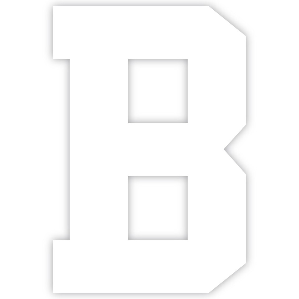 Varsity Letter B Decal Sticker Vinyl Window Laptop College Athletic ...