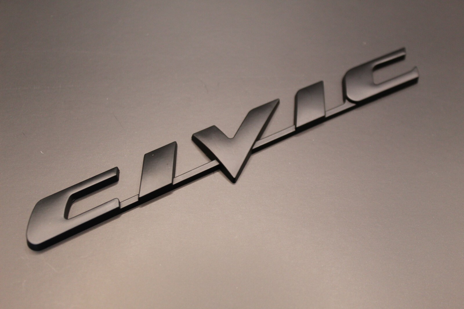 Civic Badge Black Red Chrome Silver LETTERS Rear Boot Tailgate For ...