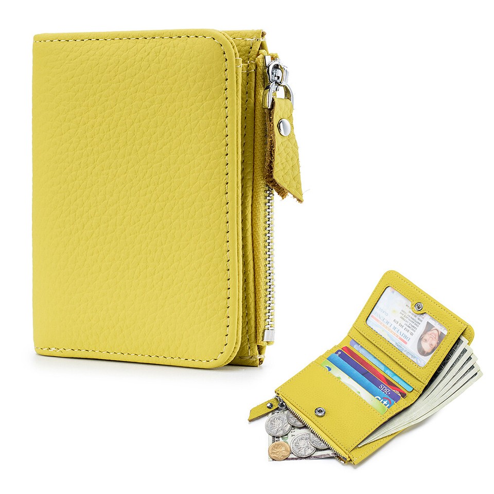 Womens RFID Blocking Small Leather Wallet Cash Card ID Holder Bifold ...