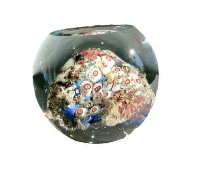 Richard Satava Art Glass Coral Reef Sea Ocean Floor Paperweight 1993 ...