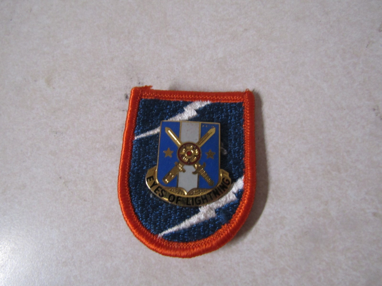 MILITARY INSIGNIA CREST DUI & FLASH PATCH SET FOR BERET 125TH ...