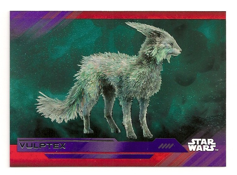 2017 TOPPS STAR WARS THE LAST JEDI PURPLE PARALLEL #43 VULPTEX | eBay
