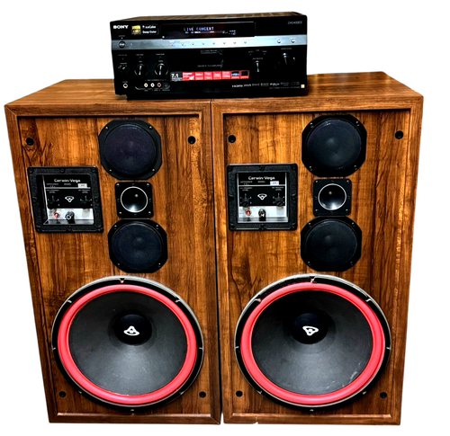 Cerwin Vega D9 Three-way Speakers Bundled w/Sony DA5400ES Rec/Amp ...