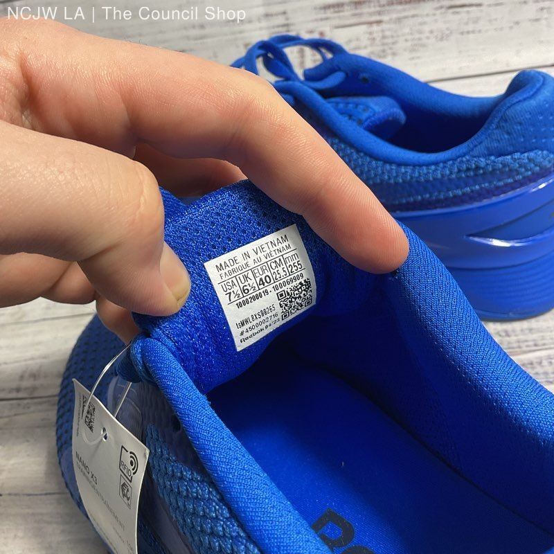 Reebok Nano X3 Blue Mesh Athletic Cross Training Sneaker Women's Size 7 ...