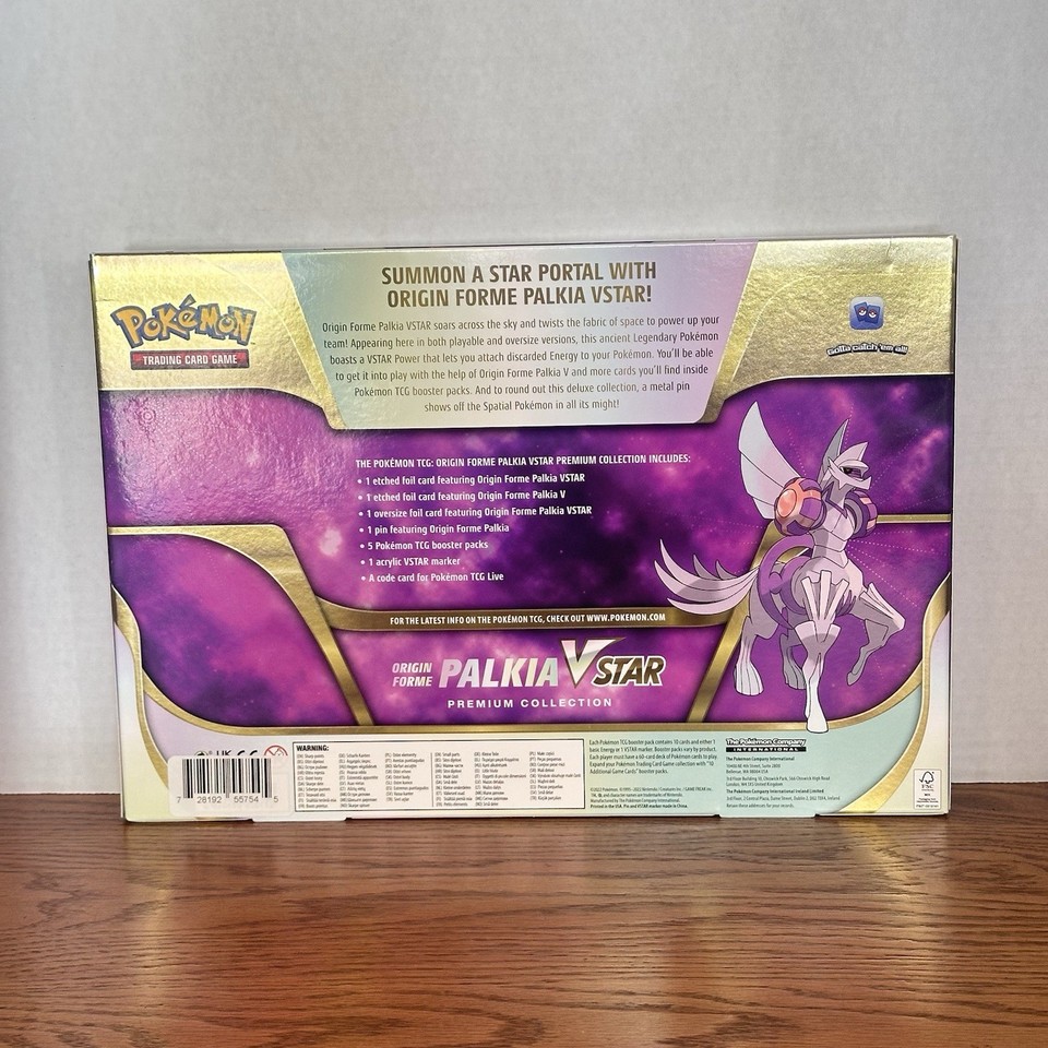 Pokemon Origin Forme Dialga Palkia VSTAR Premium Collection Box Brand ...