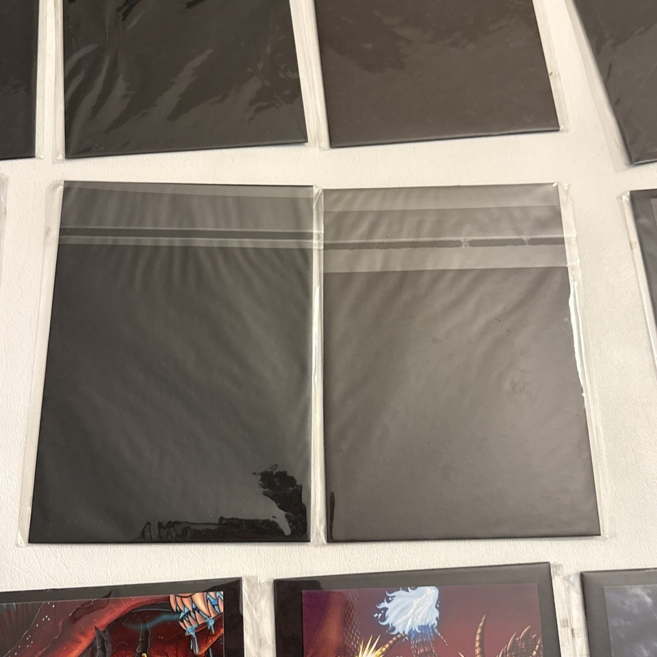 14 Gothic Fantasy Art Prints Lot Macabre Dragons Wolves Crimson Dames ...