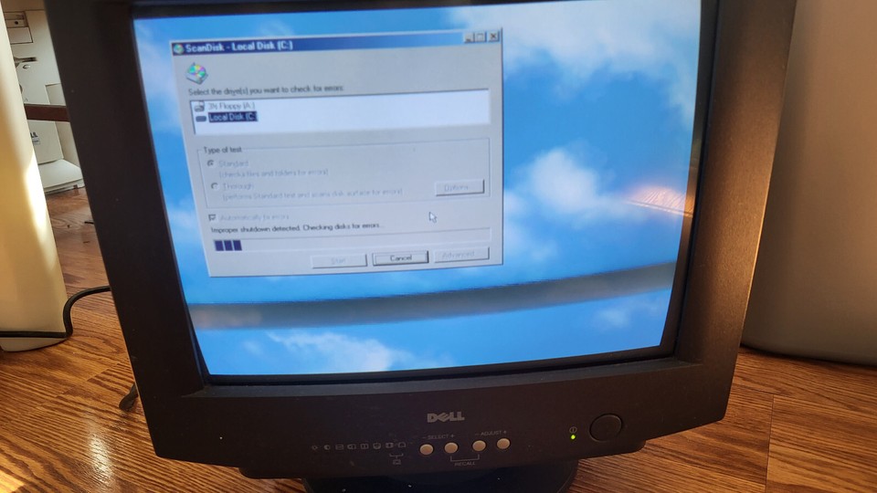 Dell Computer PC Vintage CRT Monitor 2003 E551 15" 1024 X 768 ...