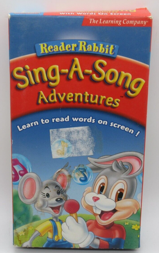 READER RABBIT: SING-A-SONG ADVENTURES ANIMATED VHS VIDEO, LEARNING ...