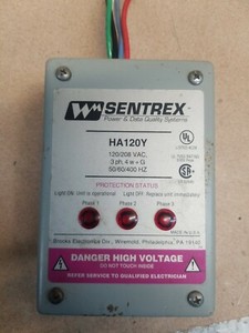 Sentrex HA120Y 120/208 VAC 3ph 4w +G 50/60/400 HZ Surge Protector | eBay