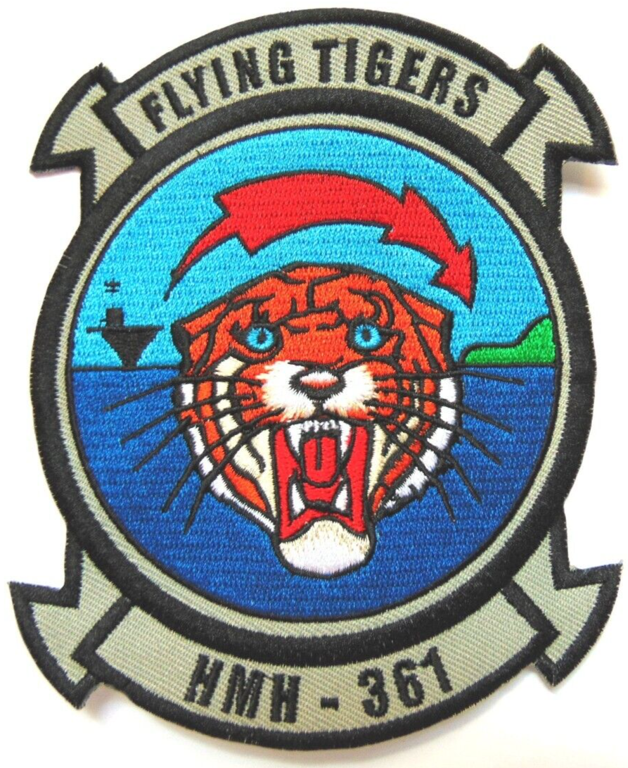 USMC Heavy Helicopter Squadron HMH-361 Flying Tigers Iron-on/Sew-on ...