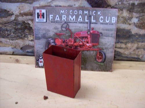 Farmall Cub International deluxe seat mounted toolbox w/mounting bolt ...