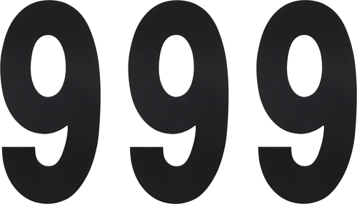 Factory Effex - 02-4459 - FX Number 9 - Black - 6" | eBay