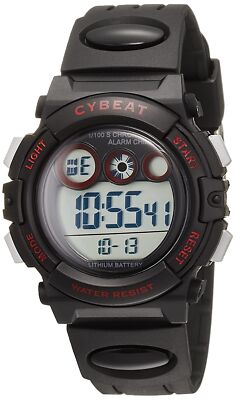 CYBEAT Watch ACY17 ACY17-BK Girl's Black Polyurethane Band ABS Case ...