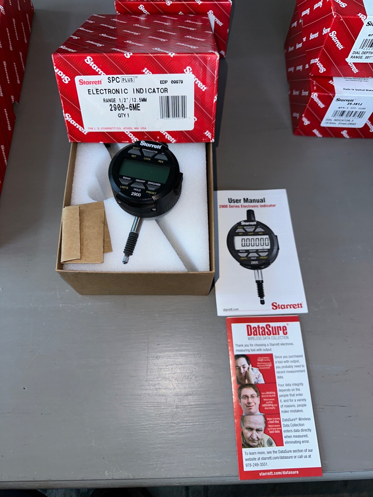 STARRETT ‎Model 2900-6ME 1/2″ / 12.5 mm Electronic Indicator. EDP ...