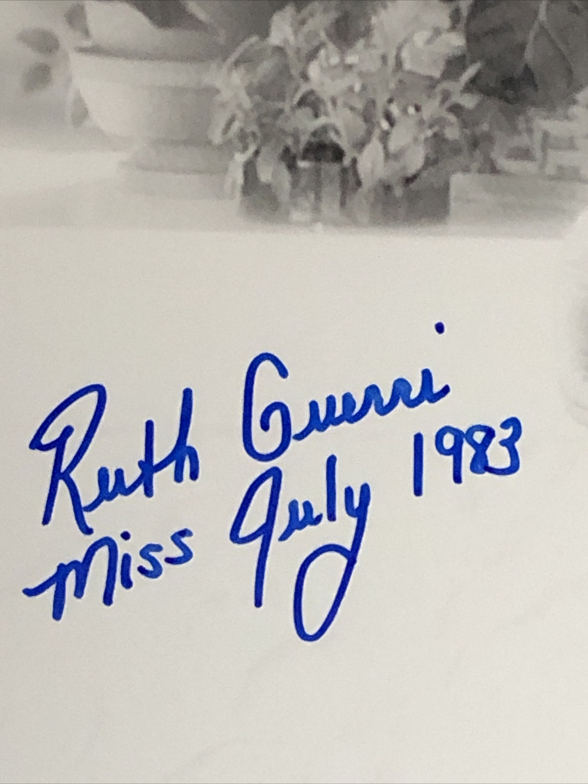 Autographed 8x10 Photo Playboy Playmate Ruth Guerri | eBay