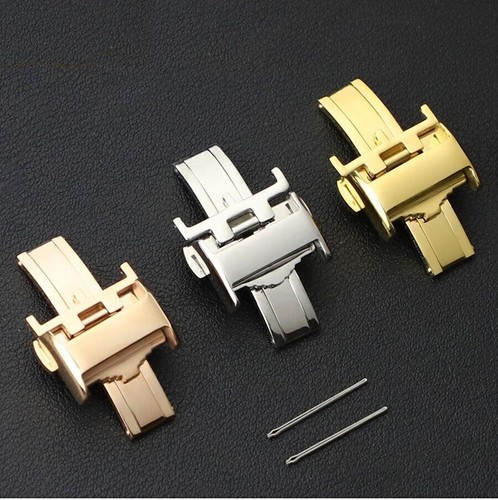 Folding Butterfly Clasp Stainless Steel Watchband Buckle Fit For ...
