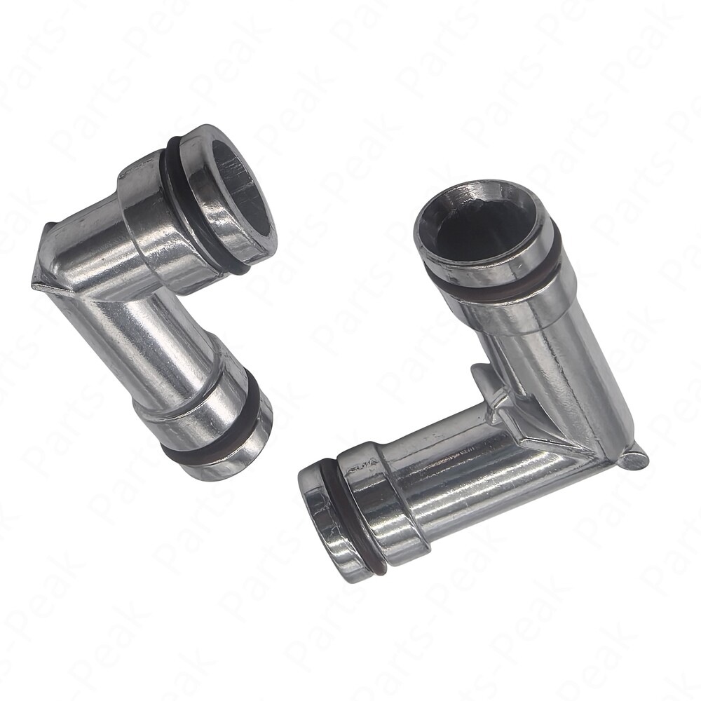 2x Aluminum Heater Hose Elbows Upper& Lower for Chevy Pontiac Buick 3 ...