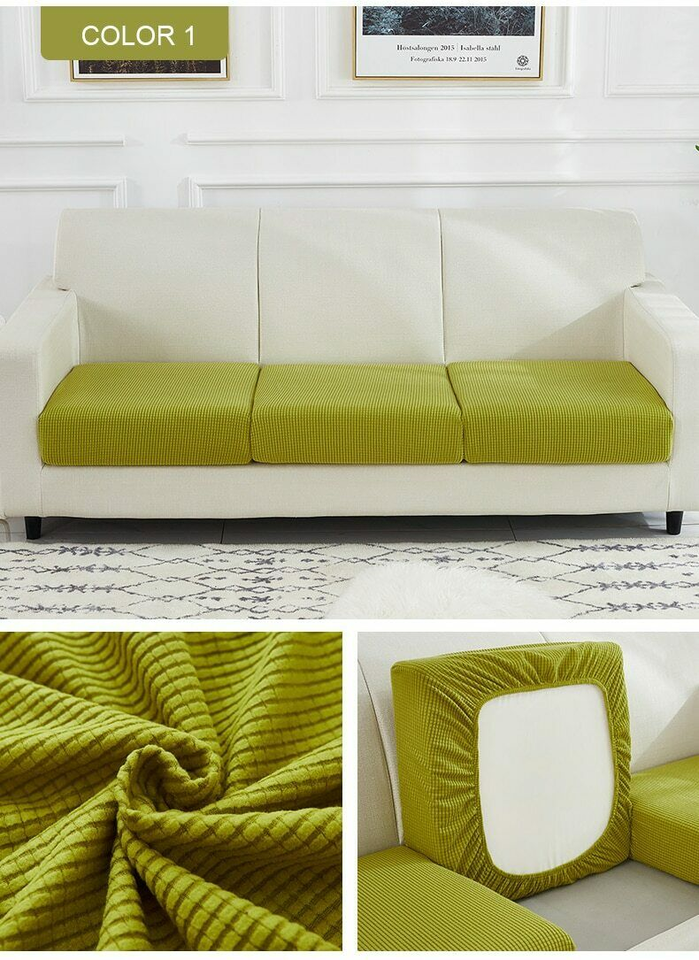 Sofa Cushion Cover Plaid Polyester Slipcover For Living Room Funiture ...