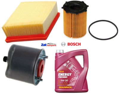 BOSCH SERVICE KIT FOR FORD FIESTA MK7 1.5 1.6 TDCi OIL AIR FUEL FILTERS ...