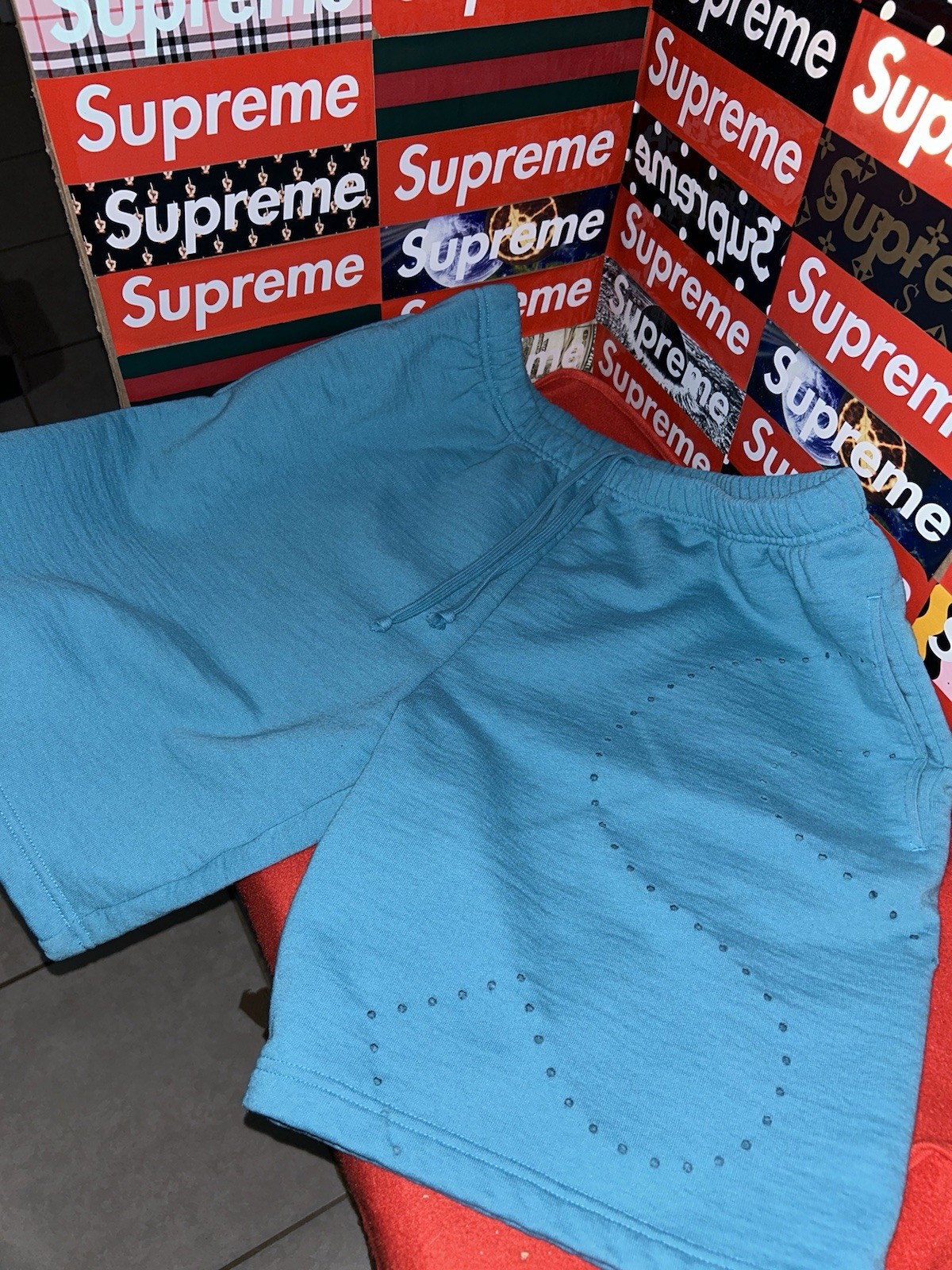 Supreme Laser Cut S Logo Shorts SS21 size Large - Gem