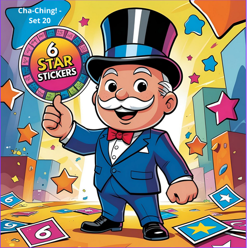 Cha-Ching! - Monopoly_Sticker_GO - 6 Star Sticker | eBay
