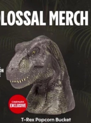 New Jurassic World Rebirth Movie 2025 T-Rex Head Popcorn Bucket ...