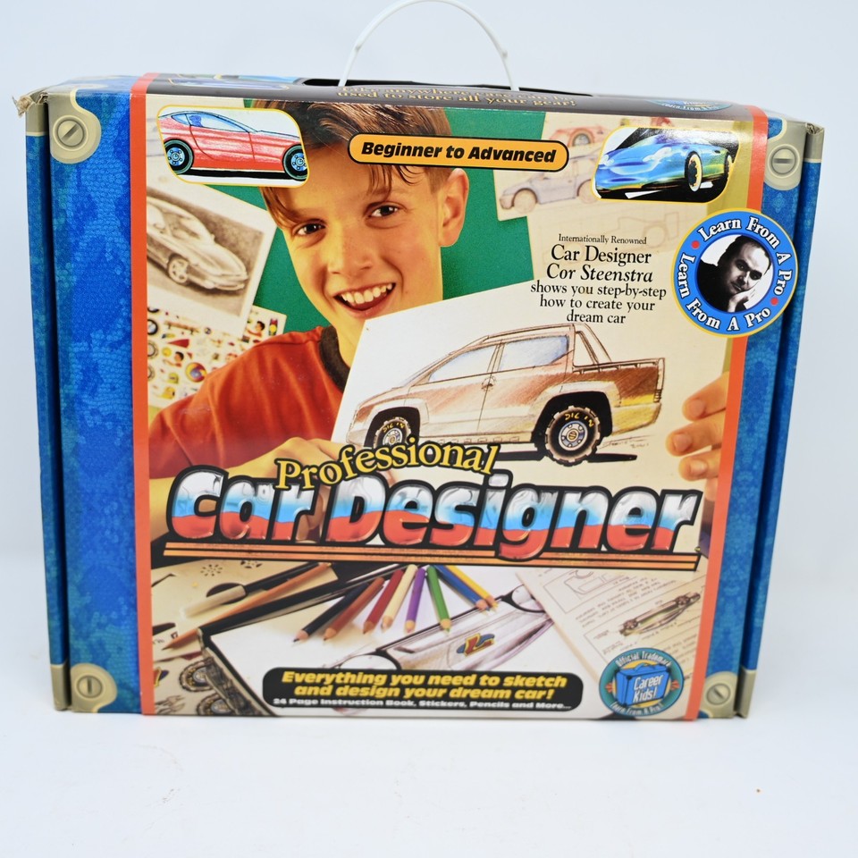 Career Kids Professional Car Designer Kit NEW Sealed Learn From a Pro ...