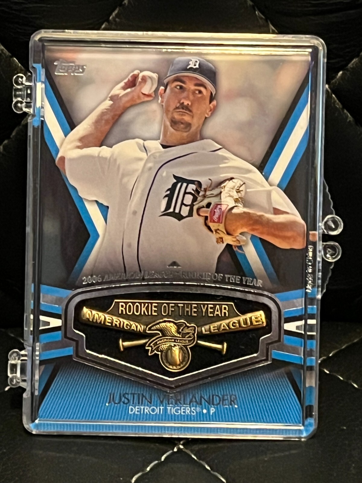 2013 Topps JUSTIN VERLANDER Rookie of the Year Trophy Medallion ...