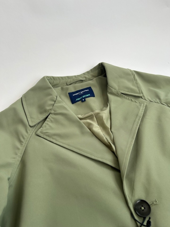 Harry Brown London Men's Mac Coat Jacket Overcoat Green Rain Shower ...