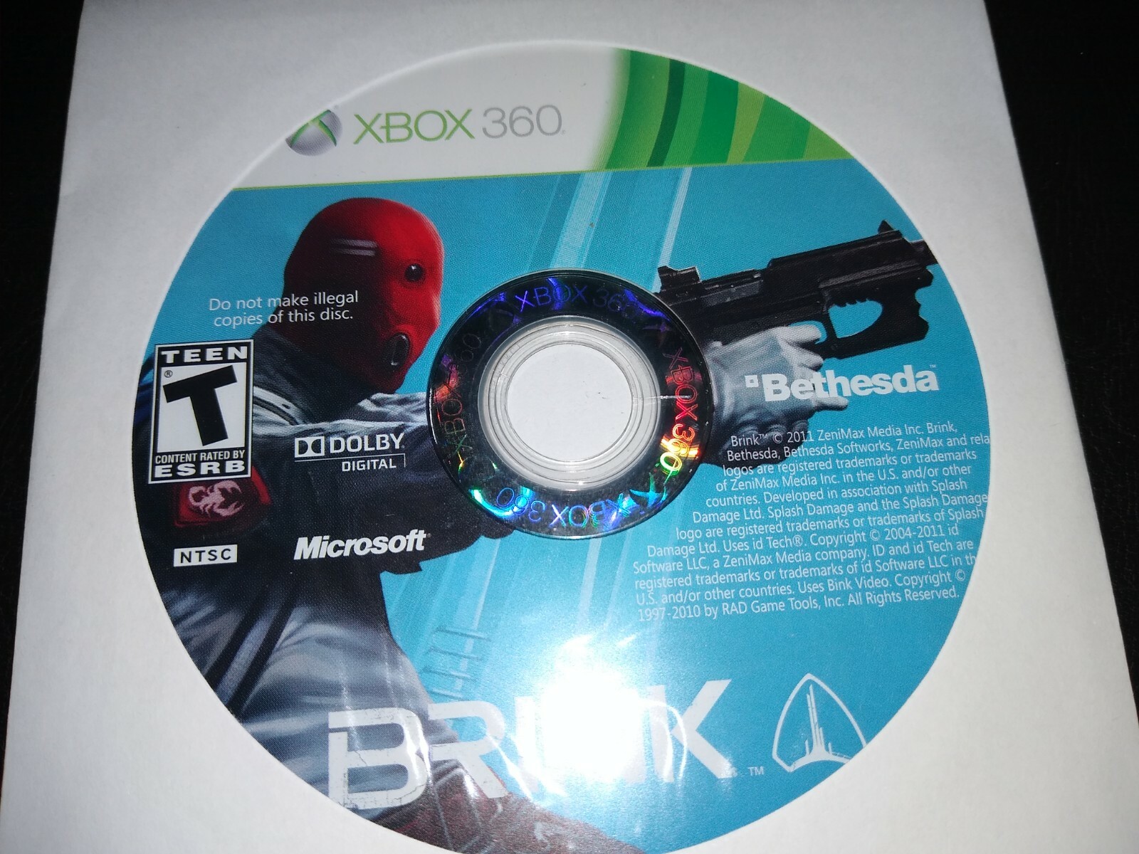Brink xbox 360 Disc Only | eBay
