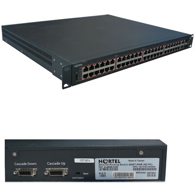 Nortel Avaya Ethernet Routing Switch 4550T-PWR 48 Poe Ports AL4500A02 ...