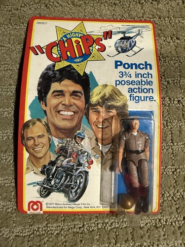 MEGO CHIPS 3.75 PONCH Figure Unpunched Hole Rare New Mint | eBay