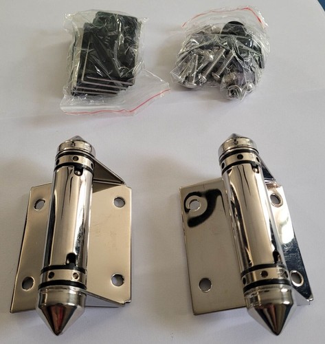 2x Self Closing Glass Pool Fence Gate Hinge 1 pair Hinges Stainless ...