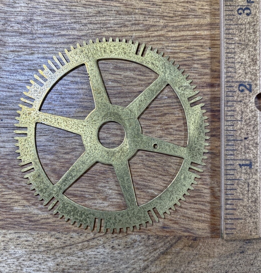 Antique American Clock Movement Count Wheel (65.76mm Dia, 9.21mm Inner ...
