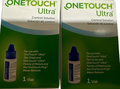 Two OneTouch Ultra Control Solution 1 ct Vial Boxes | eBay