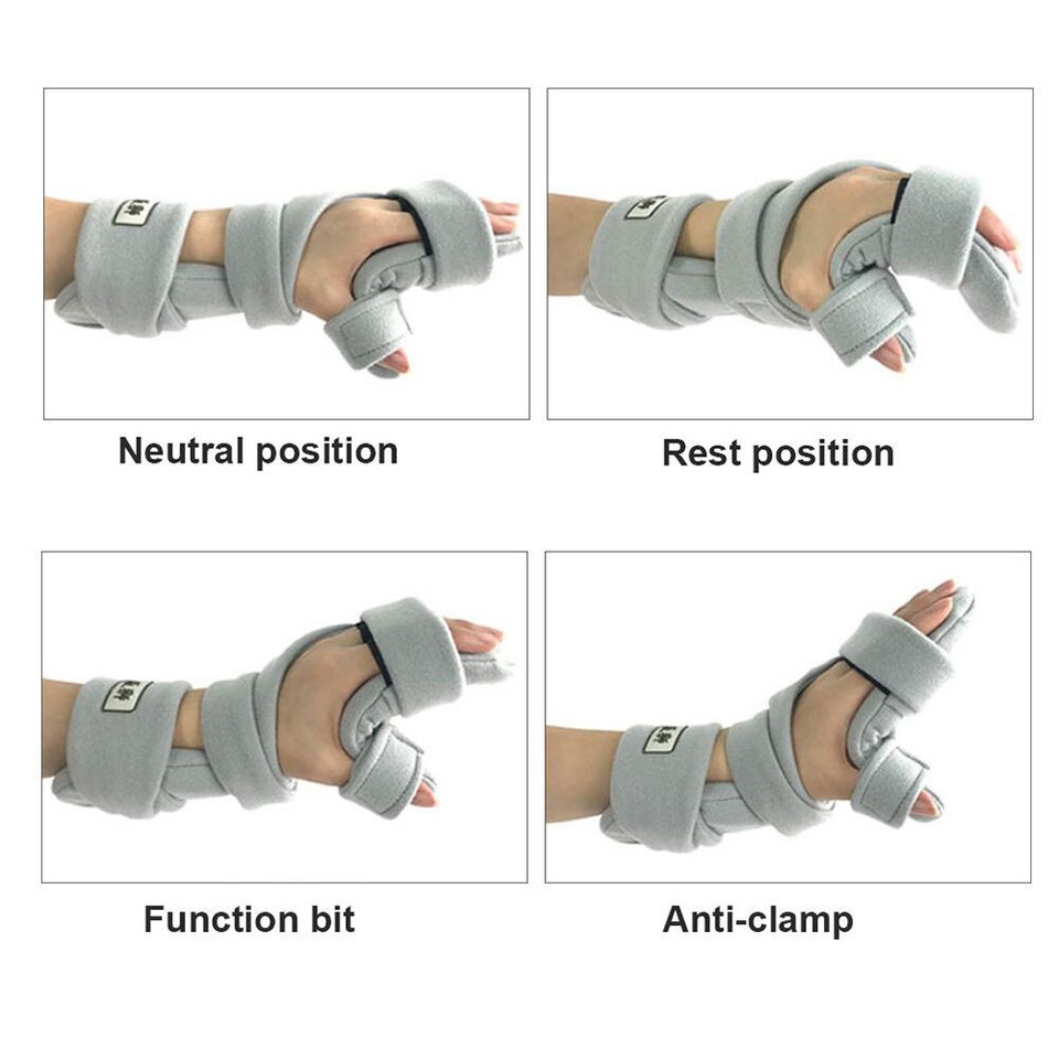 1Pair Resting Hand Splint Stroke Hand Splint Adjustable for Sprain ...