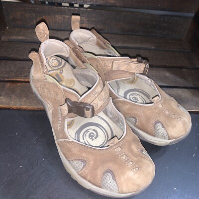 Merrell Brindle Leather Mary Jane Closed Toe Sandals, Women's 7 | eBay