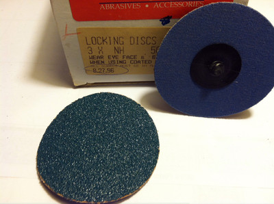 CAPCO ABRASIVES, TYPE 3, 3" PLASTIC BUTTON, 3" DIA ZIRCONIA DISCS 50 ...
