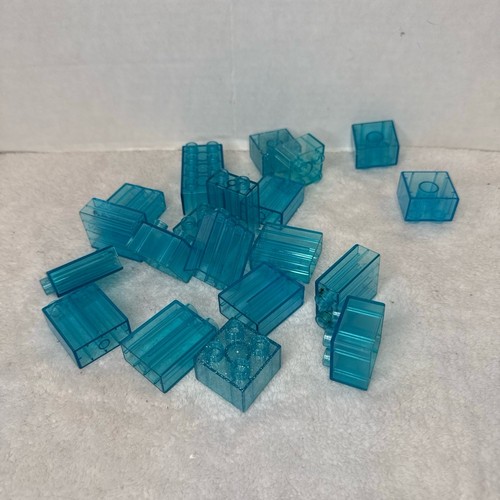 Lego Duplo Assorted Lot of 20 Iridescent Blue Building Blocks | eBay