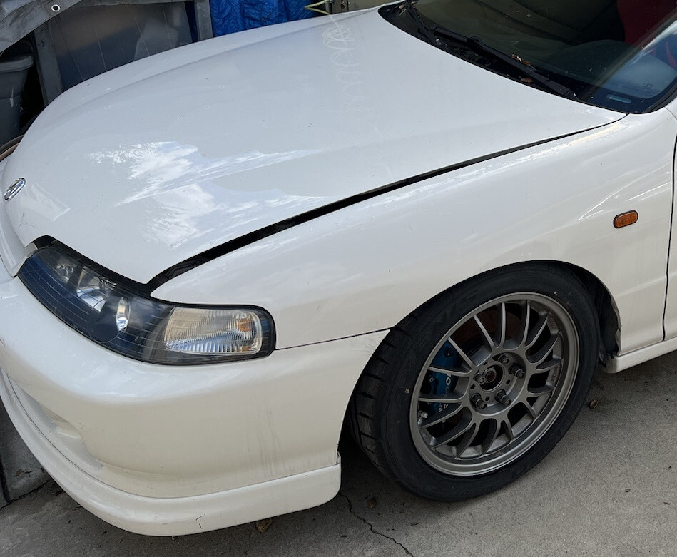 JDM ACURA INTEGRA TYPE R DC2 DB8 FRONT END HOOD FENDERS HID HEADLIGHTS ...