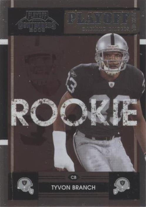 2008 Playoff Contenders - Tyvon Branch #224 Playoff Ticket /99 (RC) for ...