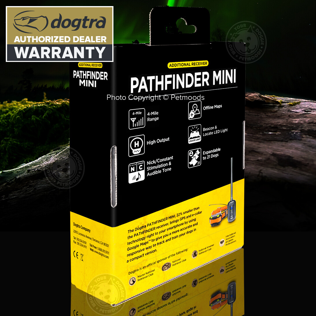 Dogtra Pathfinder MINI Dog Track & Train EXTRA Collar with LED Locator ...
