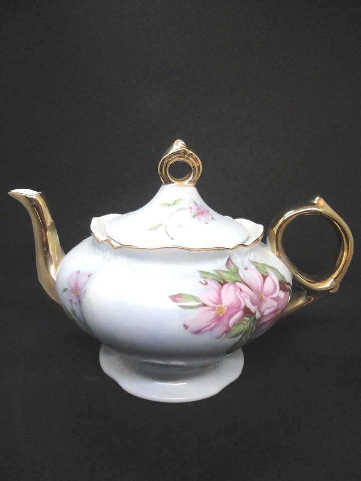 Vintage LEFTON Musical Porcelain Teapot with Music Box 1989 and ...