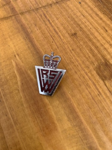 Vintage Enamel RSW Crown Military Sutton Coldfield Badge Co. Badge/Pin ...