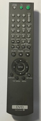 OEM Sony RMT-D165A Remote Control DVD Player DVP-NS575 DVP-NS575P ...