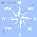 10" COMPASS STENCIL NAUTICAL OCEAN SEA MARINE BEACH COASTAL TEMPLATE ...