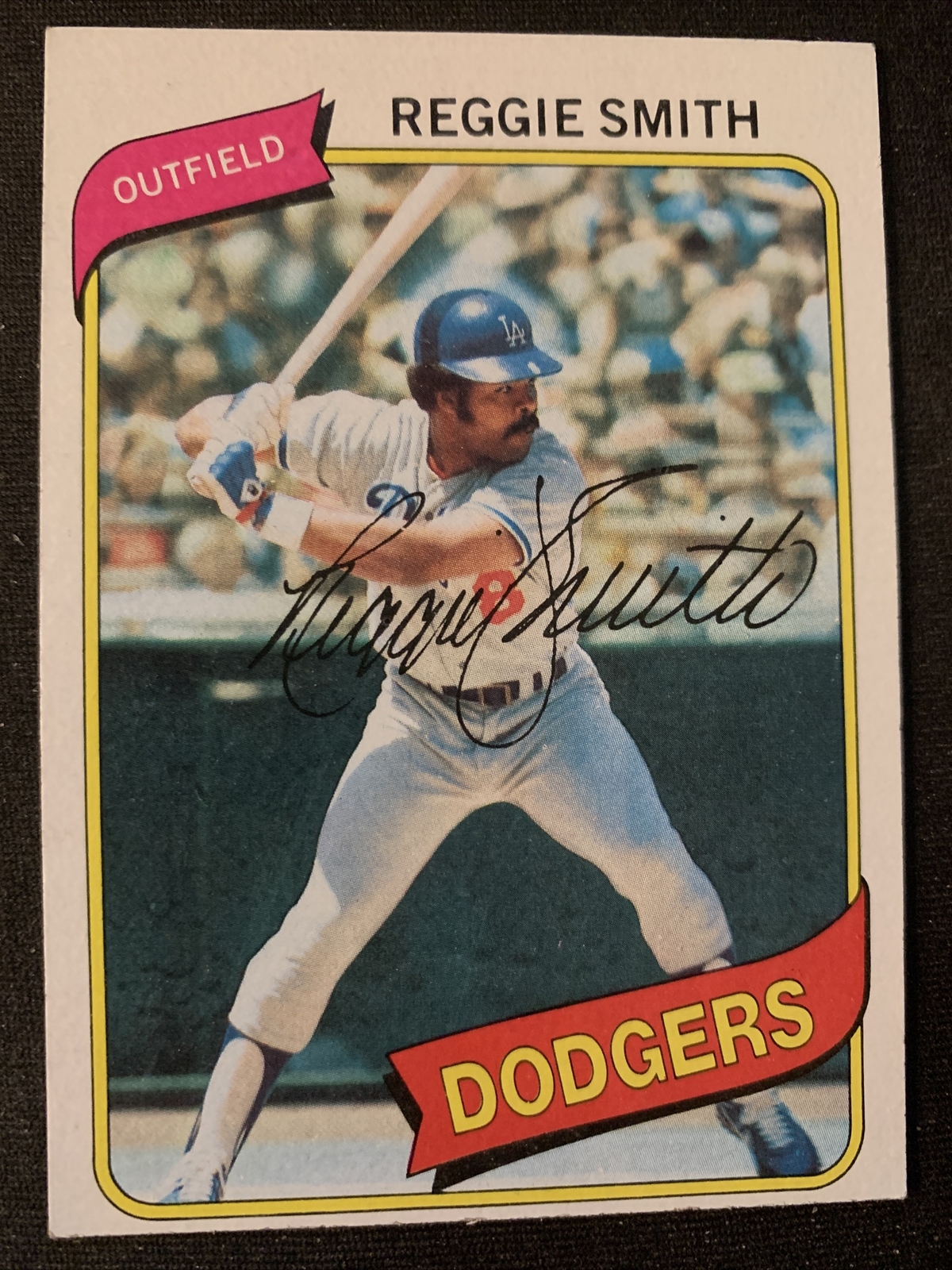1980 Topps Baseball Card #695 Reggie Smith Los Angeles Dodgers NmMt ...